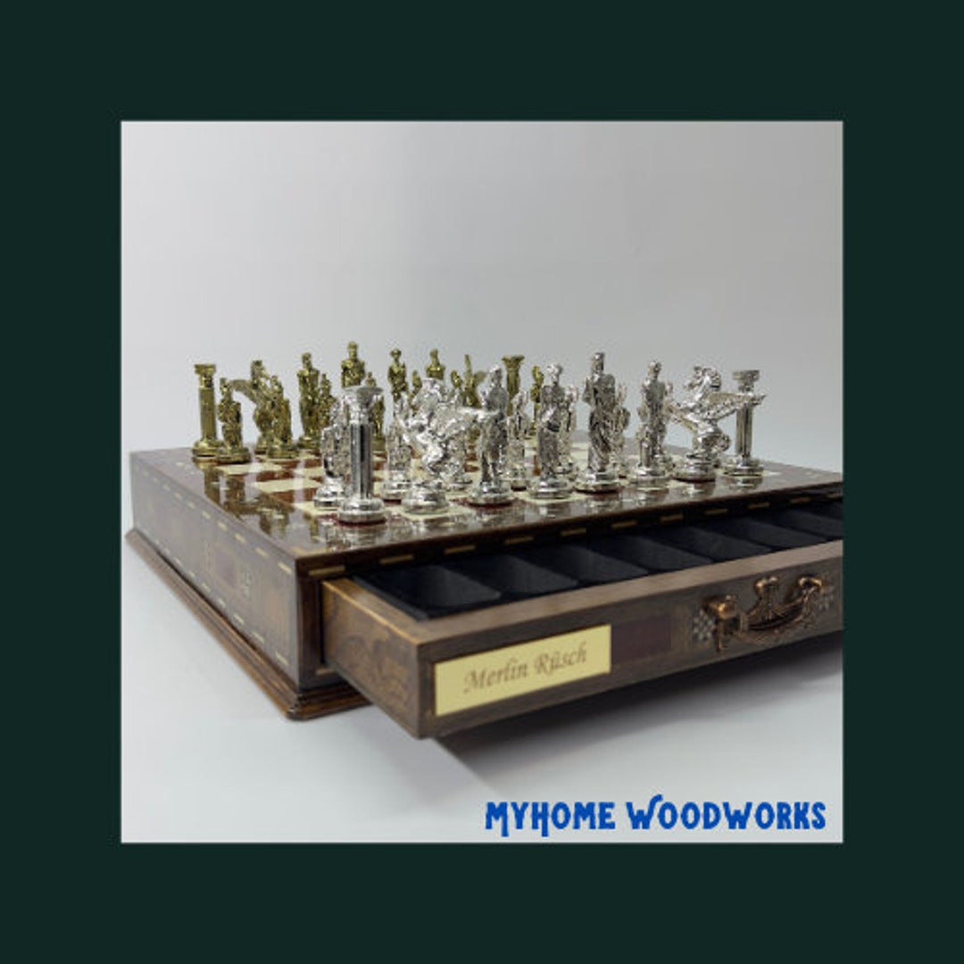 Wooden Handmade Chess Set Personalized Wooden Chess Board - Etsy