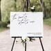 DIY Cursive Wedding Welcome Sign the Party Starts Now Editable ...
