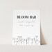 Flower Bar Sign Let Love Bloom Bridal Shower Flower Bar - Etsy