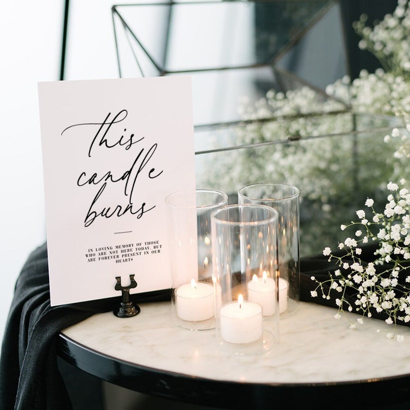 Wedding Memorial Candle - Etsy