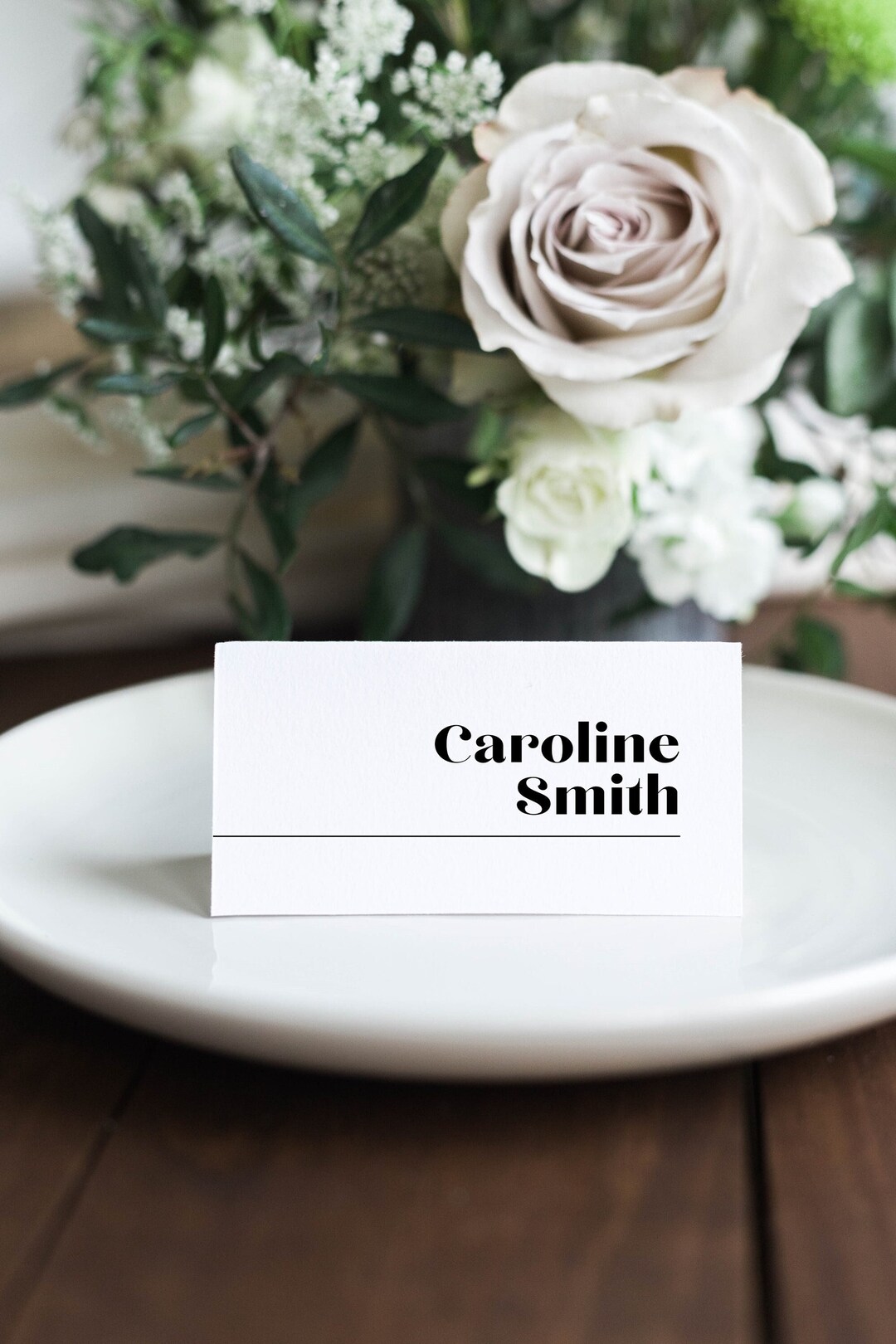 Modern Wedding Place Card Template | Editable DIY (digital Download) - Etsy