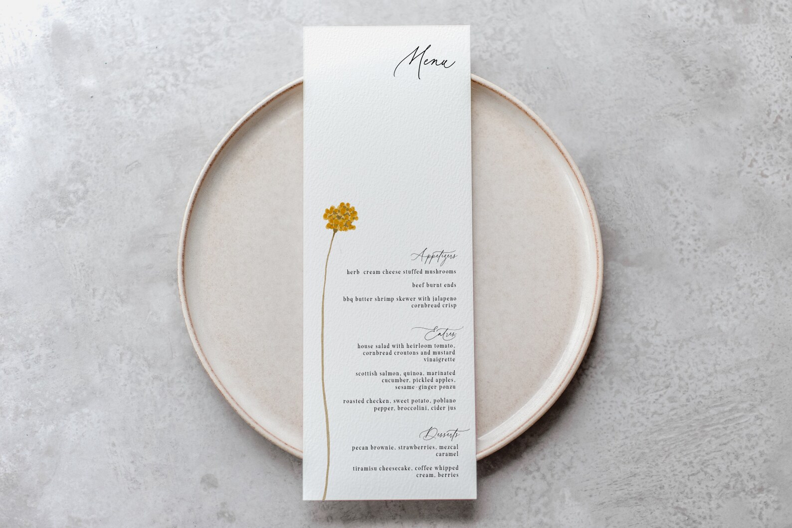 DIY Wedding Menu | Floral Romantic Menu Template | Customizable Menu ...