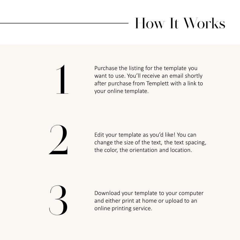 Modern Wedding Ceremony Program Template | DIY Wedding Program | Fully ...