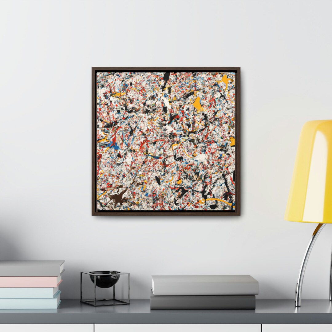 Jackson Pollock No. 5, 1948 Like Gallery Canvas Wraps, Square Frame - Etsy