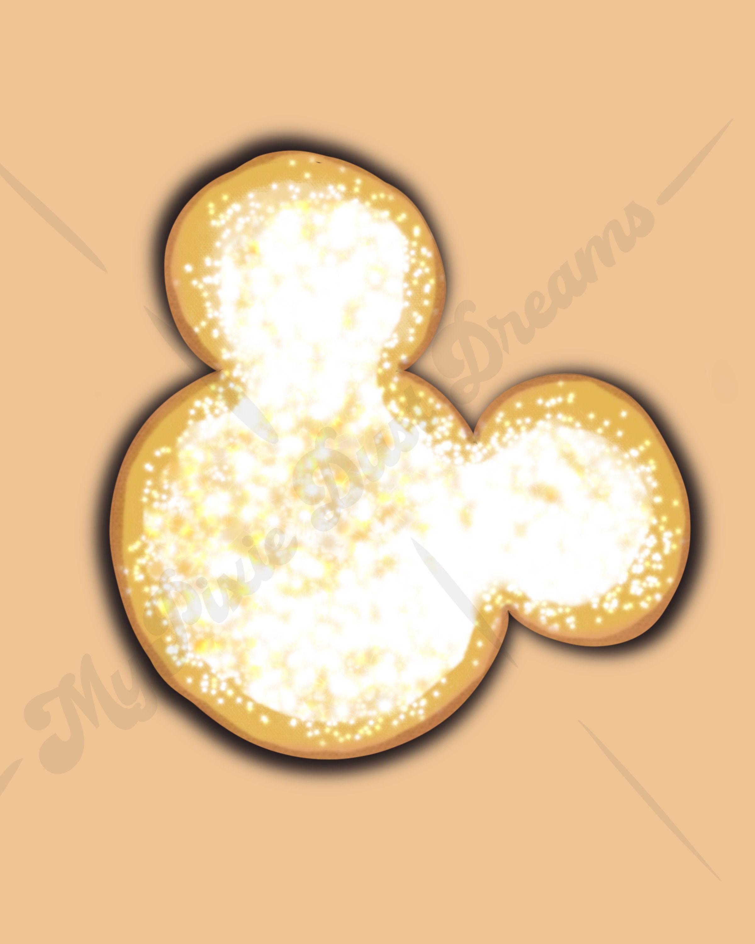 Mickey and Minnie Beignet Digital Image for Sublimation and Printing - Etsy