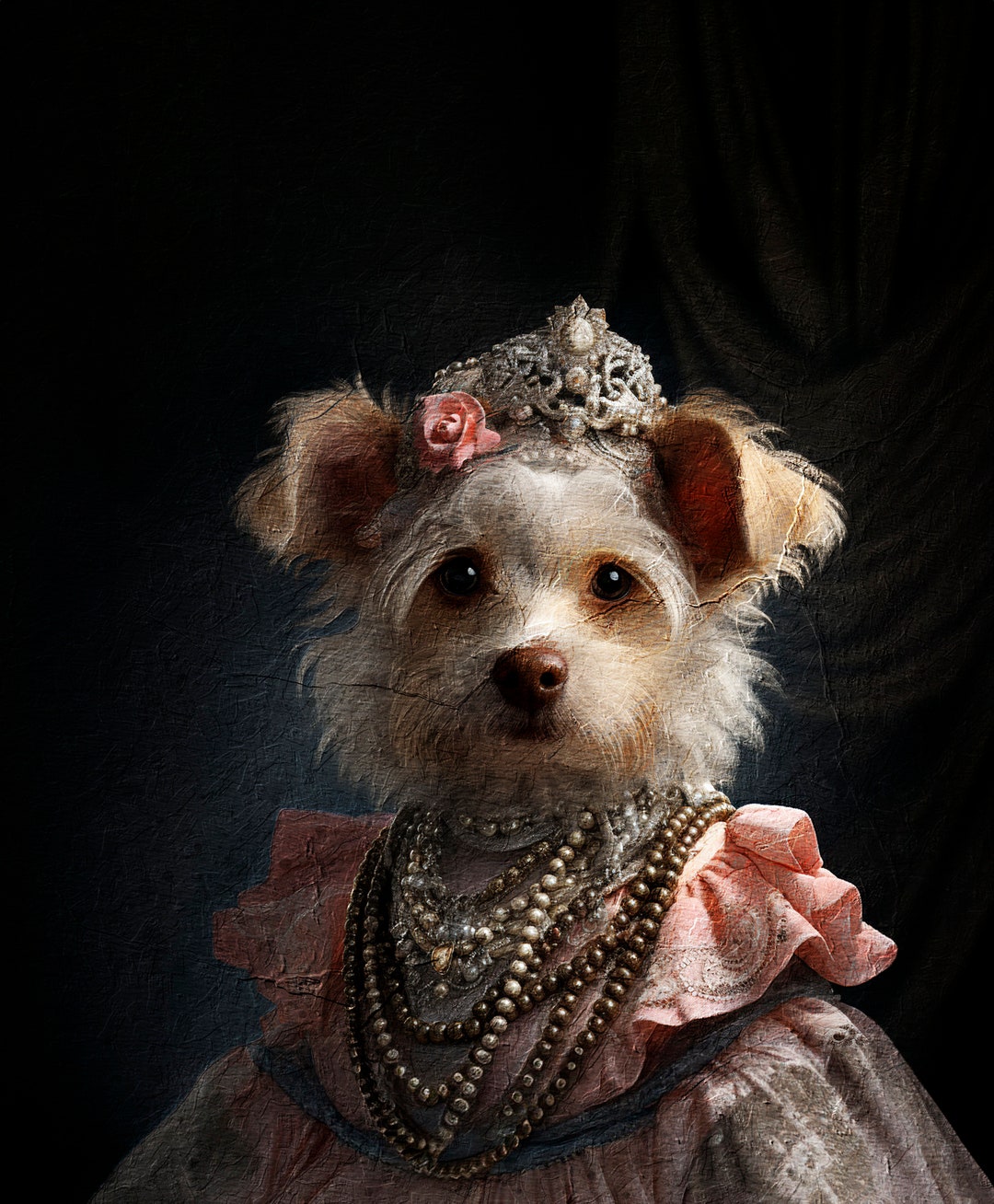 Custom Royal Pet Portrait: Mid-century Renaissance Style - Etsy