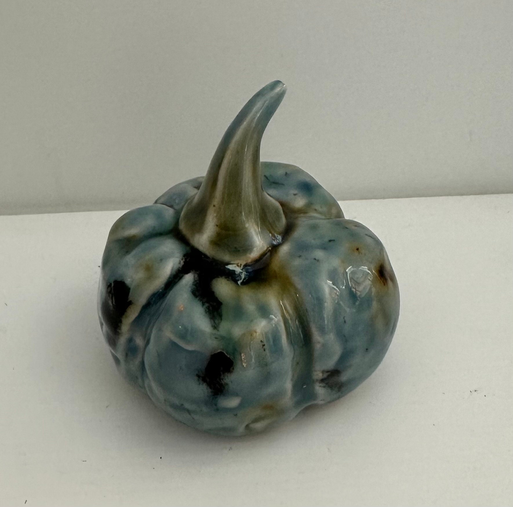 Ceramic White, Calico, Blue, Orange, Green Bronze Squash Pumpkins - Etsy
