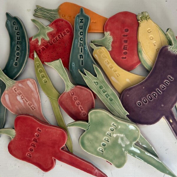 Ceramic Garden Markers - Etsy
