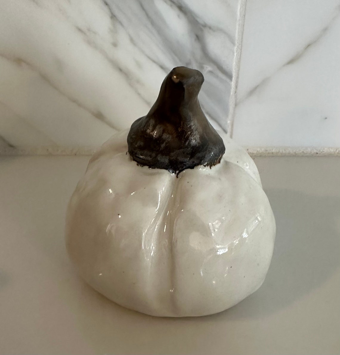 Ceramic White, Calico, Blue, Orange, Green Bronze Squash Pumpkins - Etsy