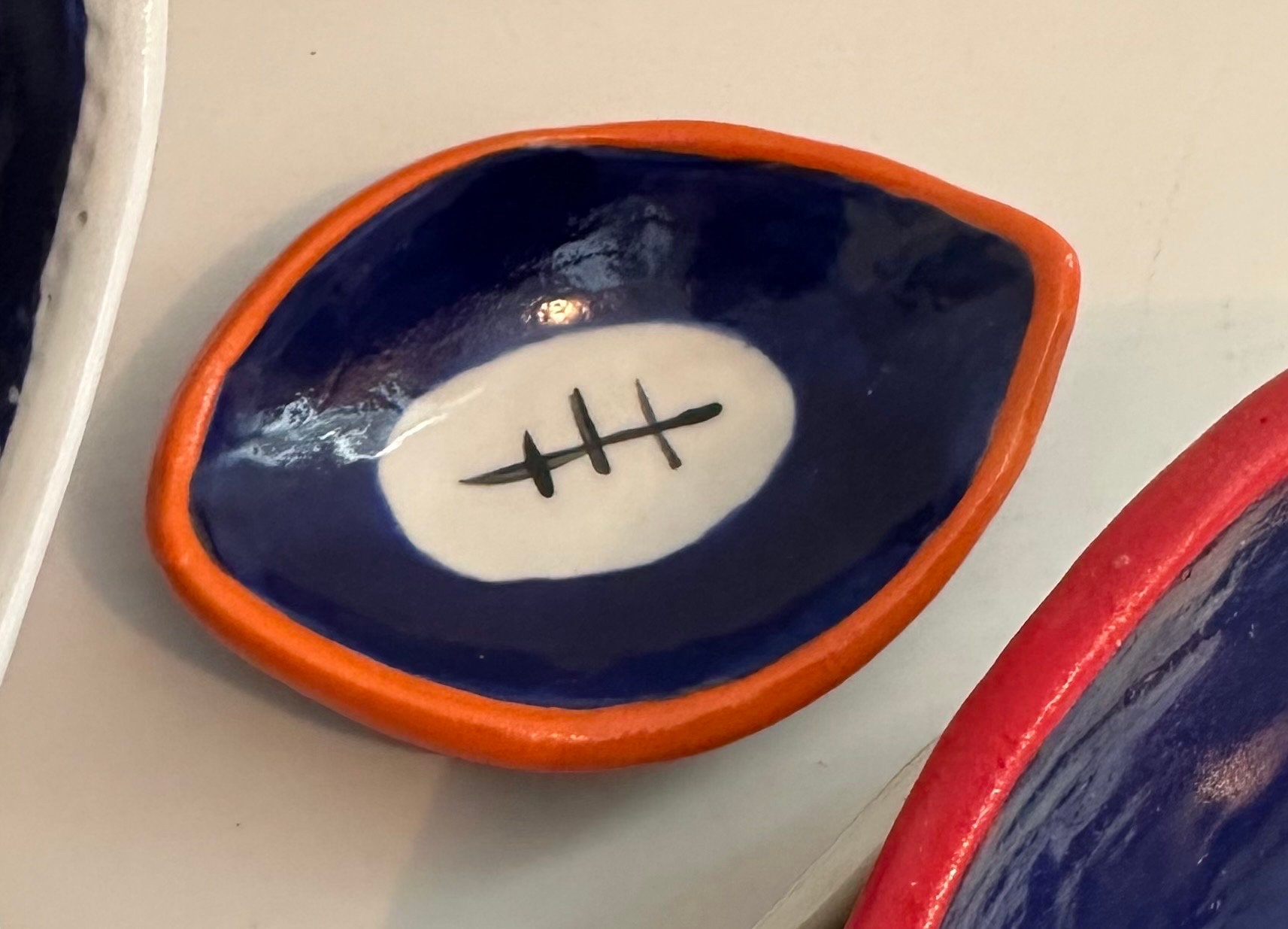 Ceramic Football Shaped Bowls - Etsy