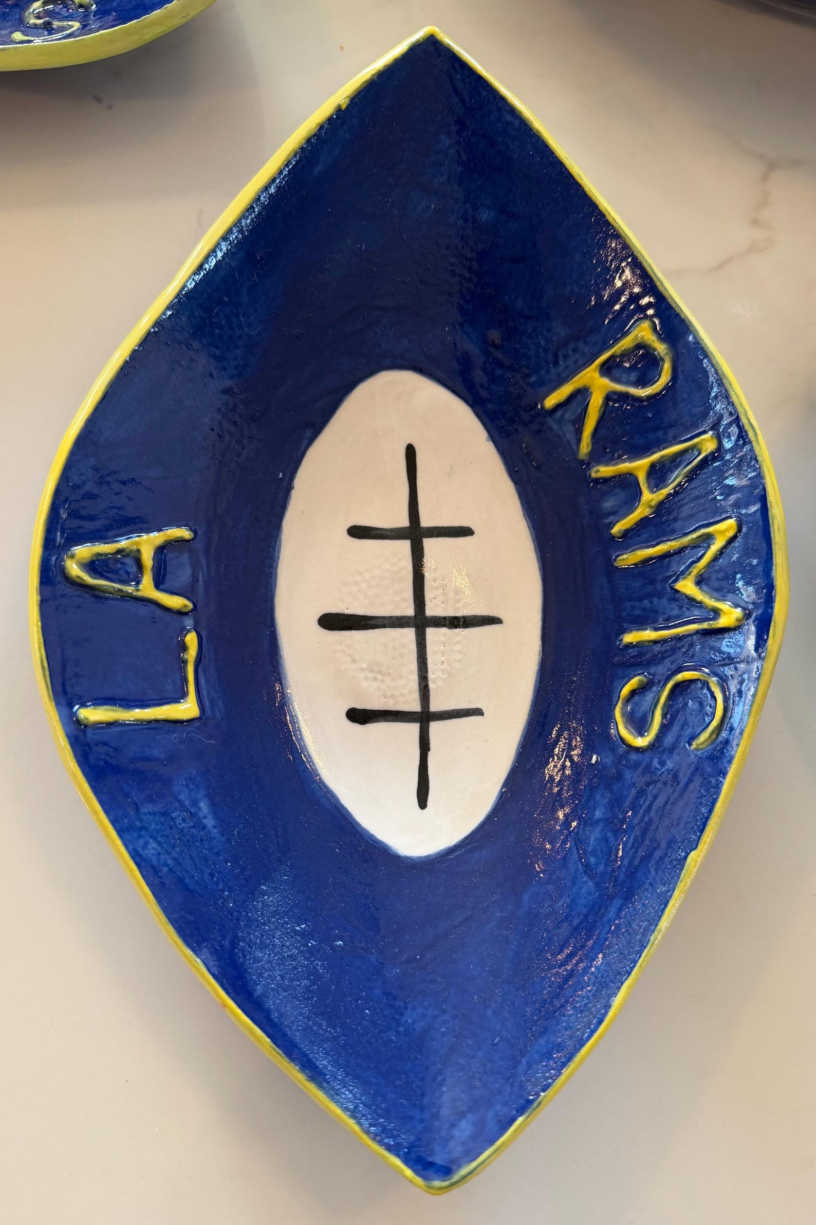 Ceramic Football Shaped Bowls - Etsy
