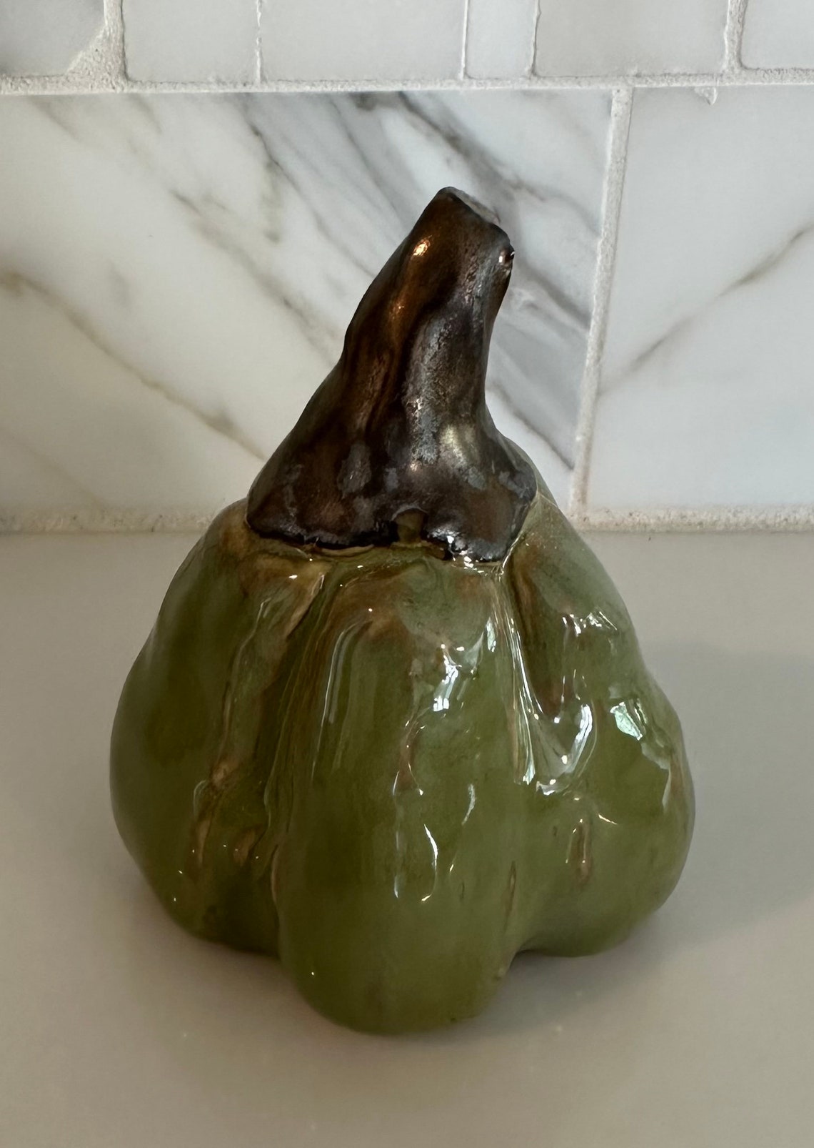 Ceramic White, Calico, Blue, Orange, Green Bronze Squash Pumpkins - Etsy