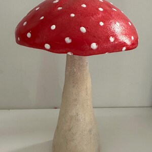 5 1/2” and 3 1/4” Colorful, Whimsical Ceramic Garden Mushroom Toadstools - Etsy