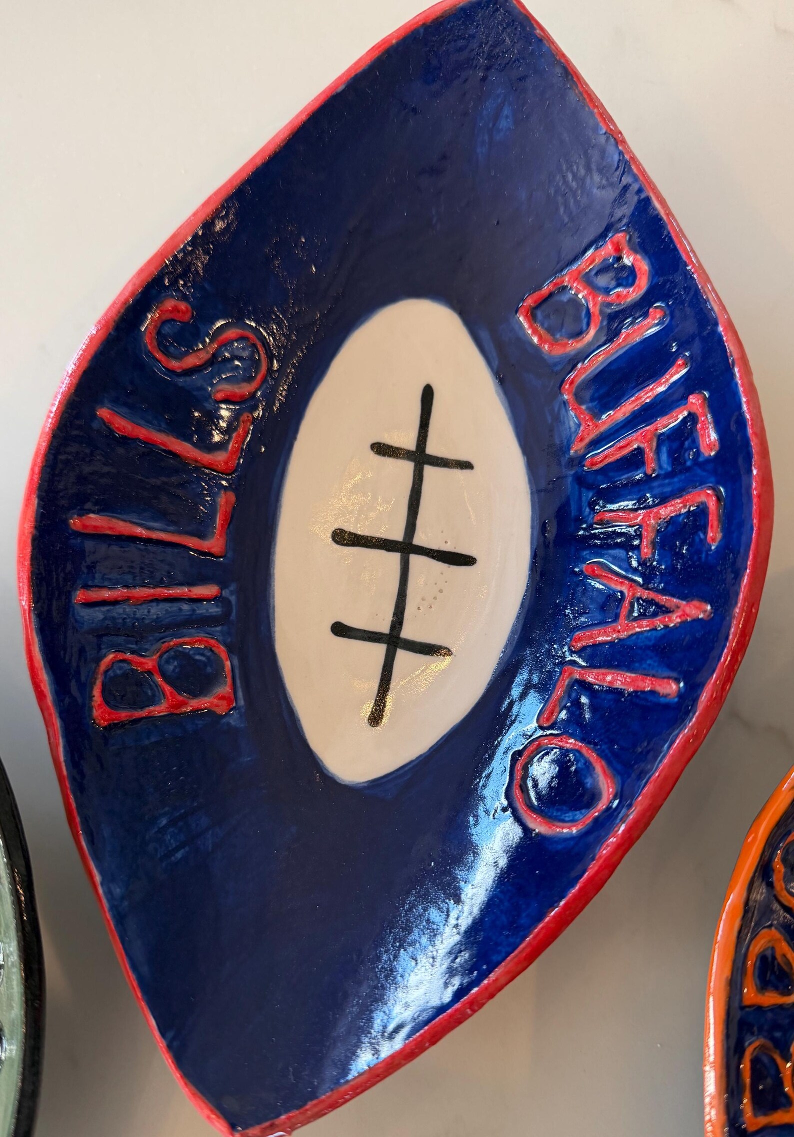 Ceramic Football Shaped Bowls - Etsy