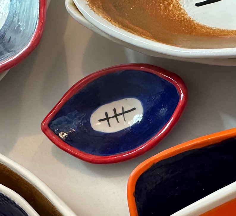 Ceramic Football Shaped Bowls - Etsy