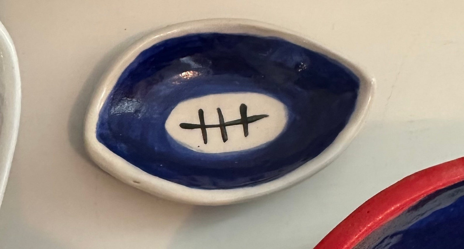 Ceramic Football Shaped Bowls - Etsy