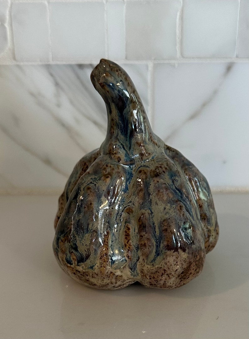 Ceramic White, Calico, Blue, Orange, Green Bronze Squash Pumpkins - Etsy