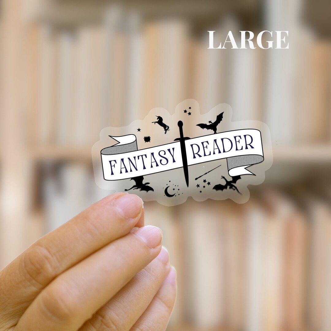Fantasy Reader Vinyl Sticker: Bookish Kindle Decal - Etsy