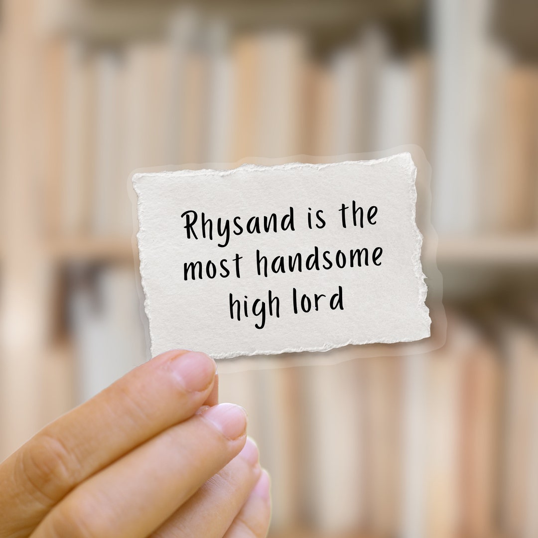 Rhys' Love Notes ACOMAF Sticker Large | Rhysand | Night Court | Sarah J ...