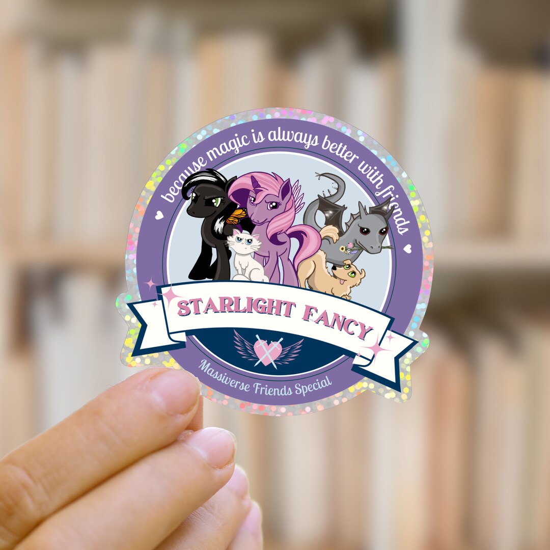 Starlight Fancy SJM Friends Large Glitter Sticker - Etsy