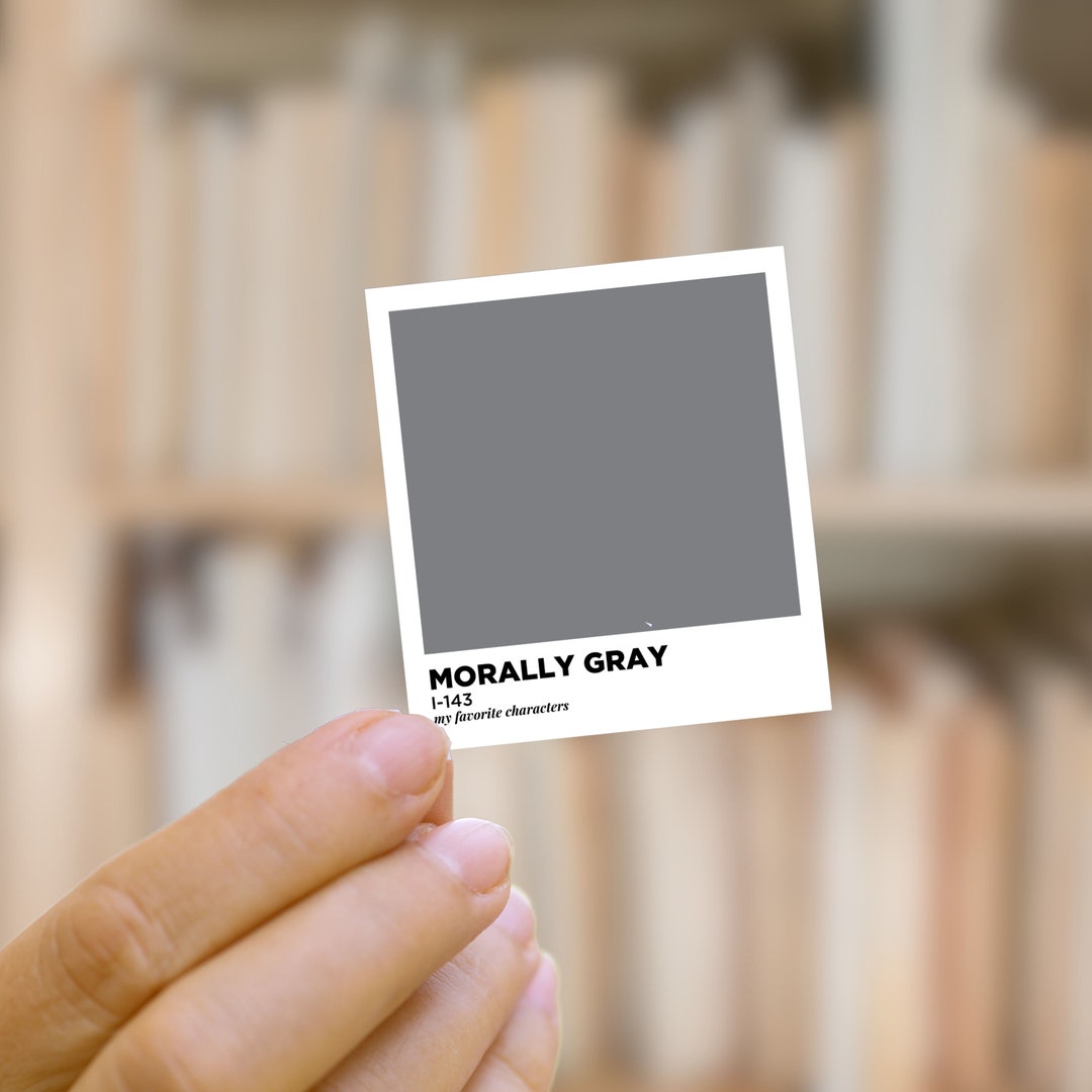 Morally Gray Characters Pantone Card Vinyl Sticker - Etsy