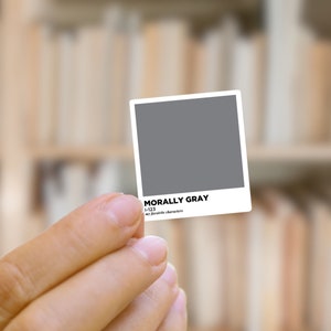Morally Gray Characters Pantone Card Book Sticker Romance Reader Smut ...