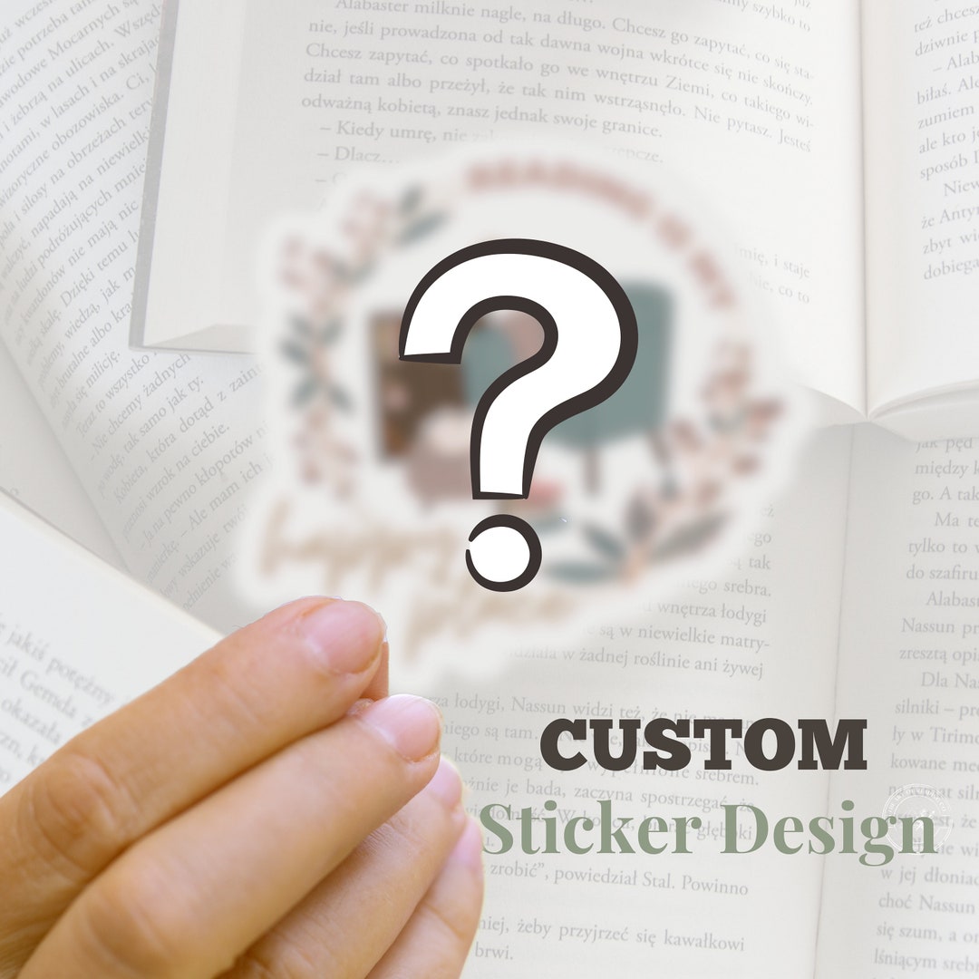Custom Sticker Design Custom Book Stickers Author Promotion Merch ...