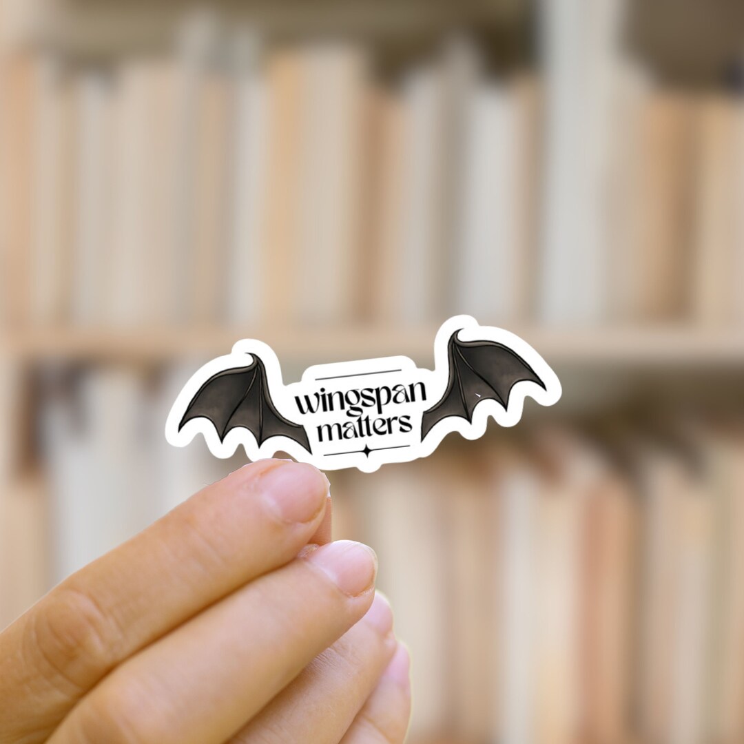 Wingspan Matters ACOTAR Bat Boys Sticker | Bookish Sticker | Night ...