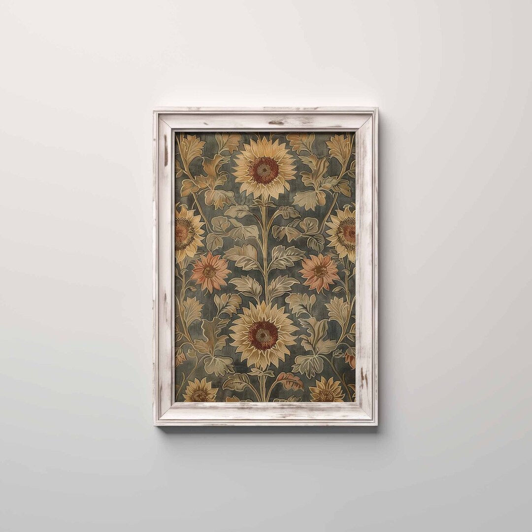 Floral Elegance Textile Soft Color Art Daisy Wall Decor Decorative Arts ...