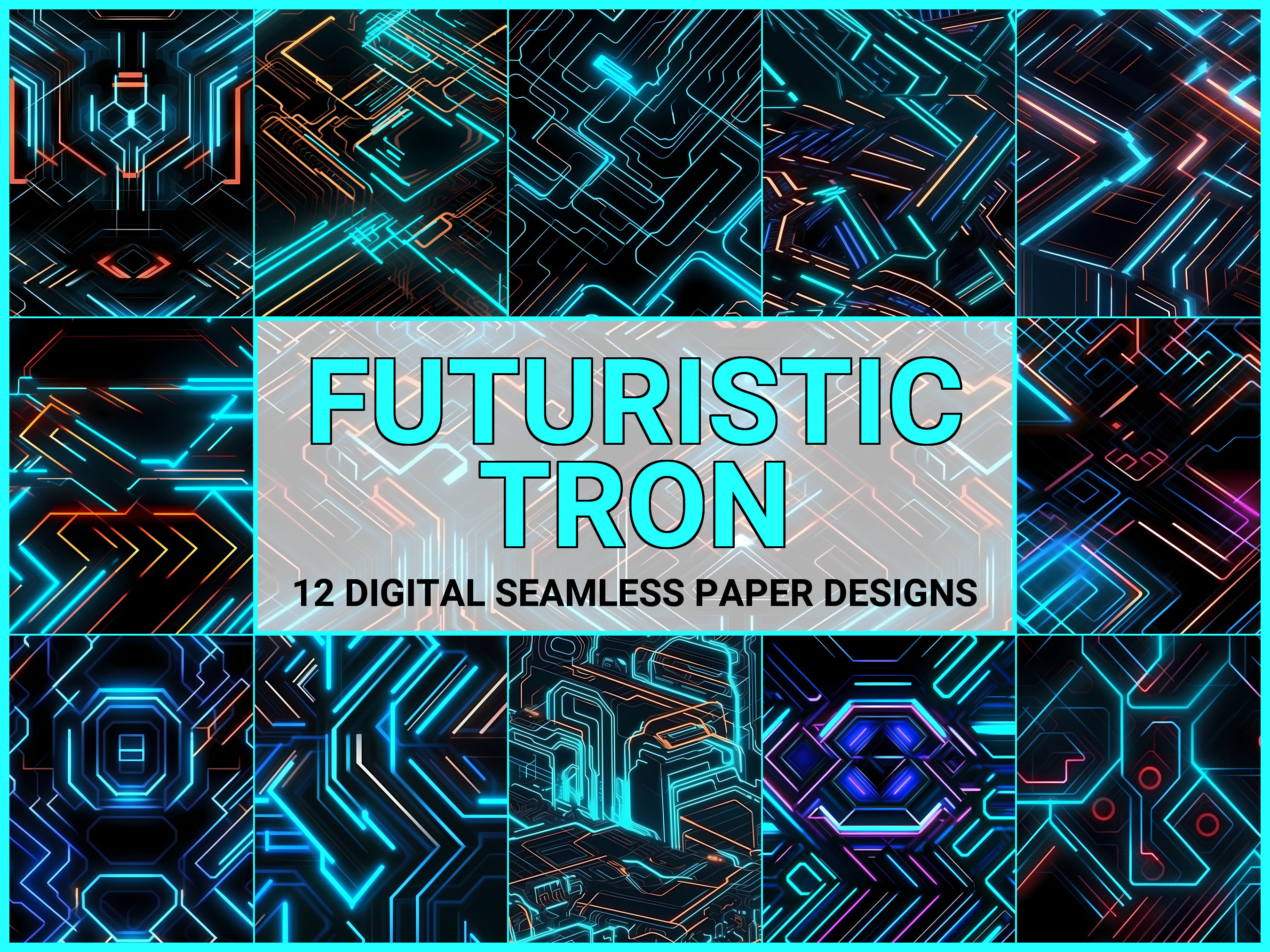 Tron Circuit Pattern