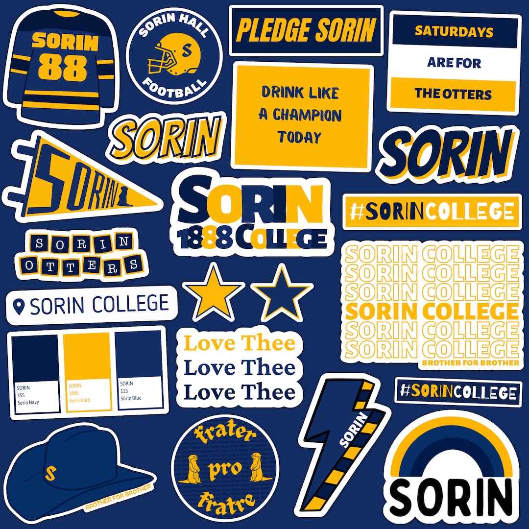 Sorin Hall Notre Dame Stickers - Etsy