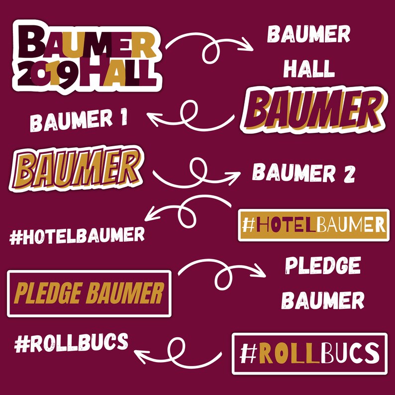 Baumer Hall Notre Dame Stickers - Etsy