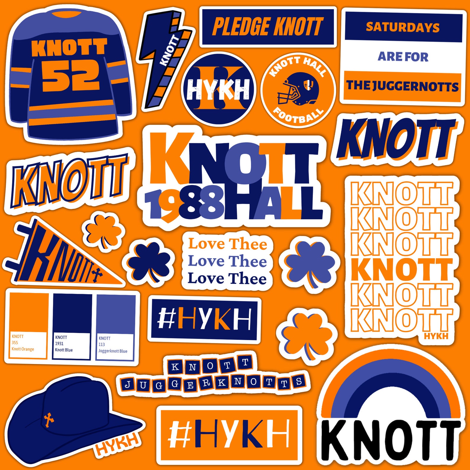 Knott Hall Notre Dame Stickers - Etsy