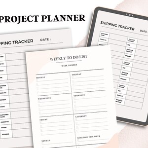 Digital Project Planner Pdf. Planner Template, Project Management, Work ...