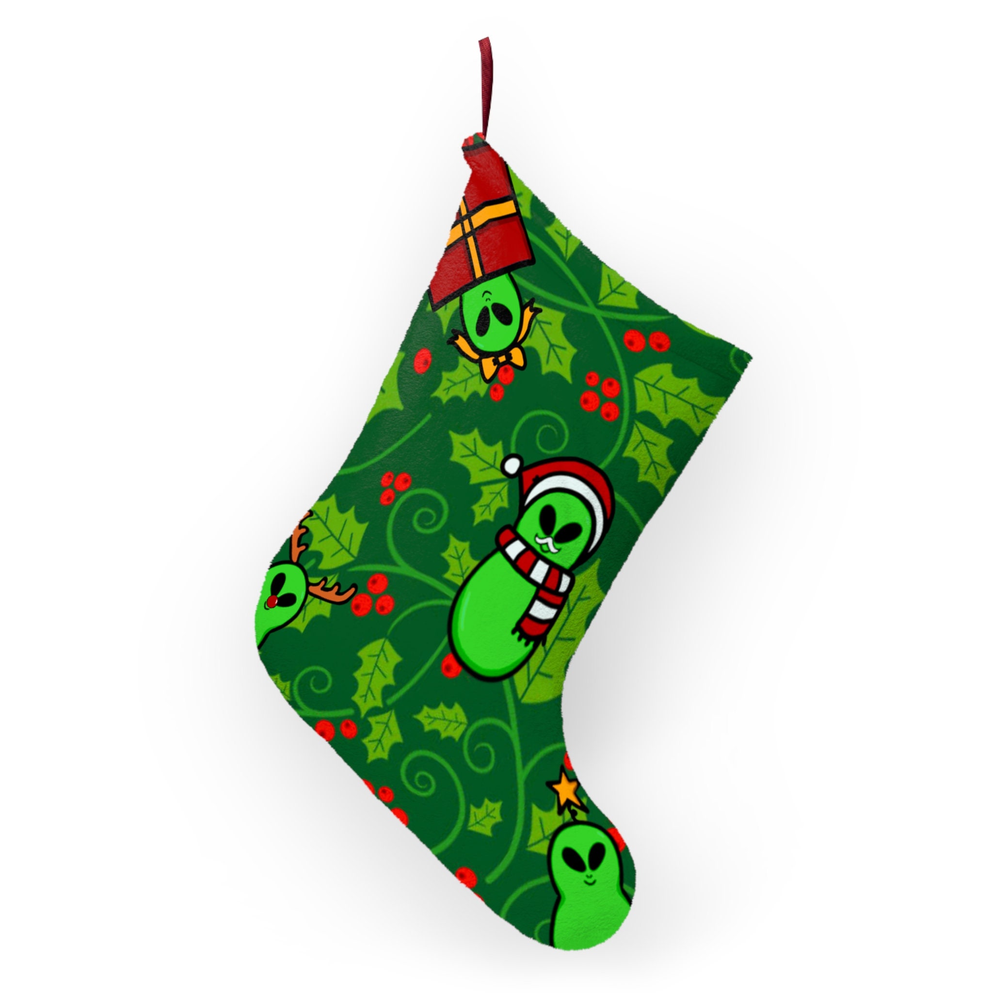 Kevin the Rave Alien Two-sided Holiday Stocking - Etsy