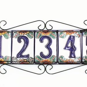 Talavera Numbers Rustic Hand Paint - Etsy