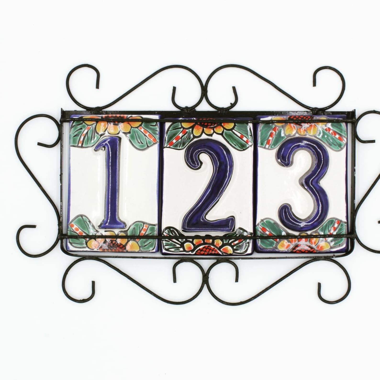 Talavera Numbers Rustic Hand Paint - Etsy