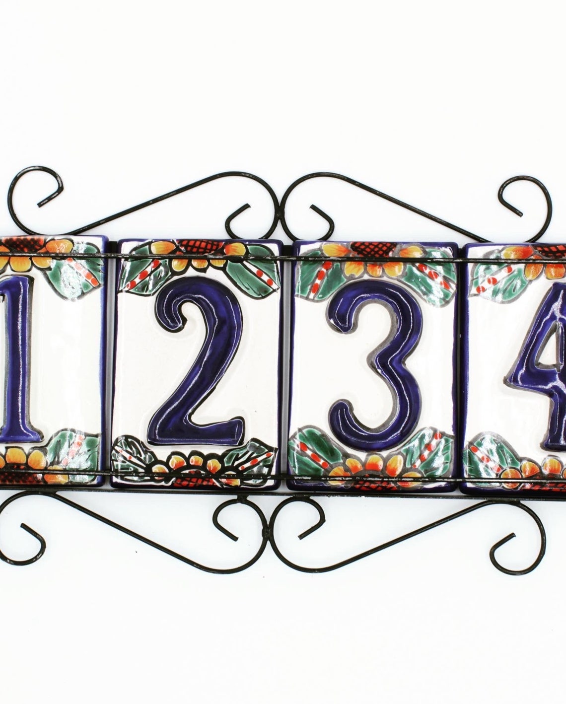 Talavera Numbers Rustic Hand Paint - Etsy