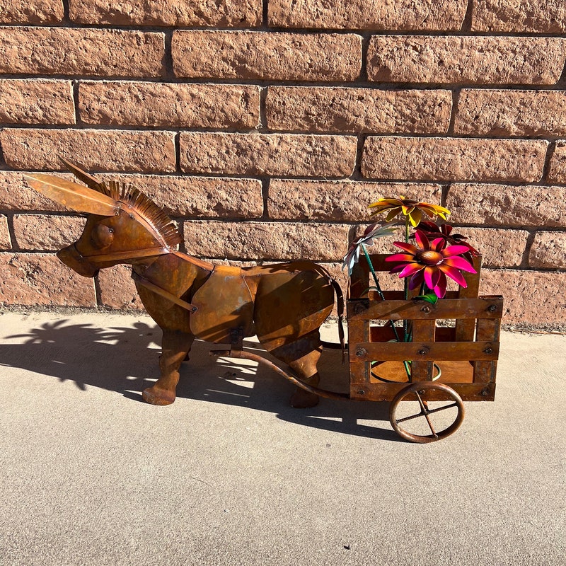 Donkey Yard Art - Etsy