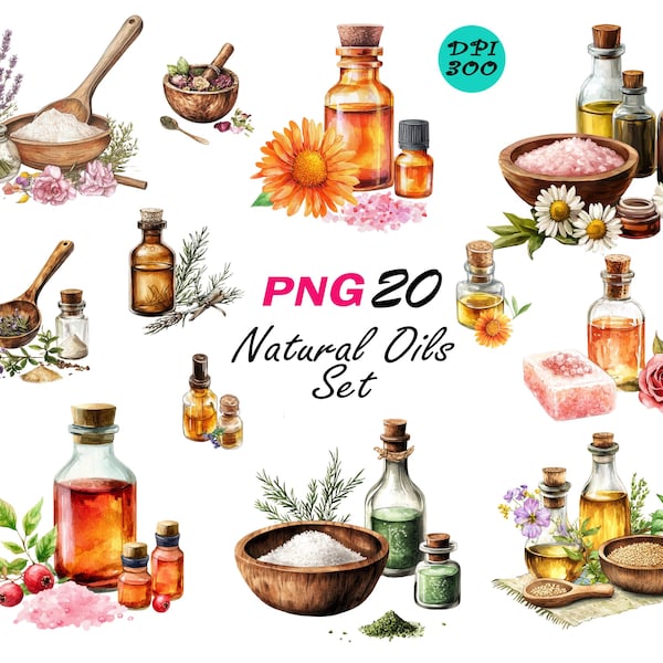 Essential Oil Clipart - Etsy