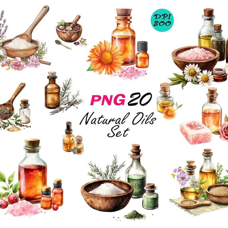 Essential Oil Clipart - Etsy