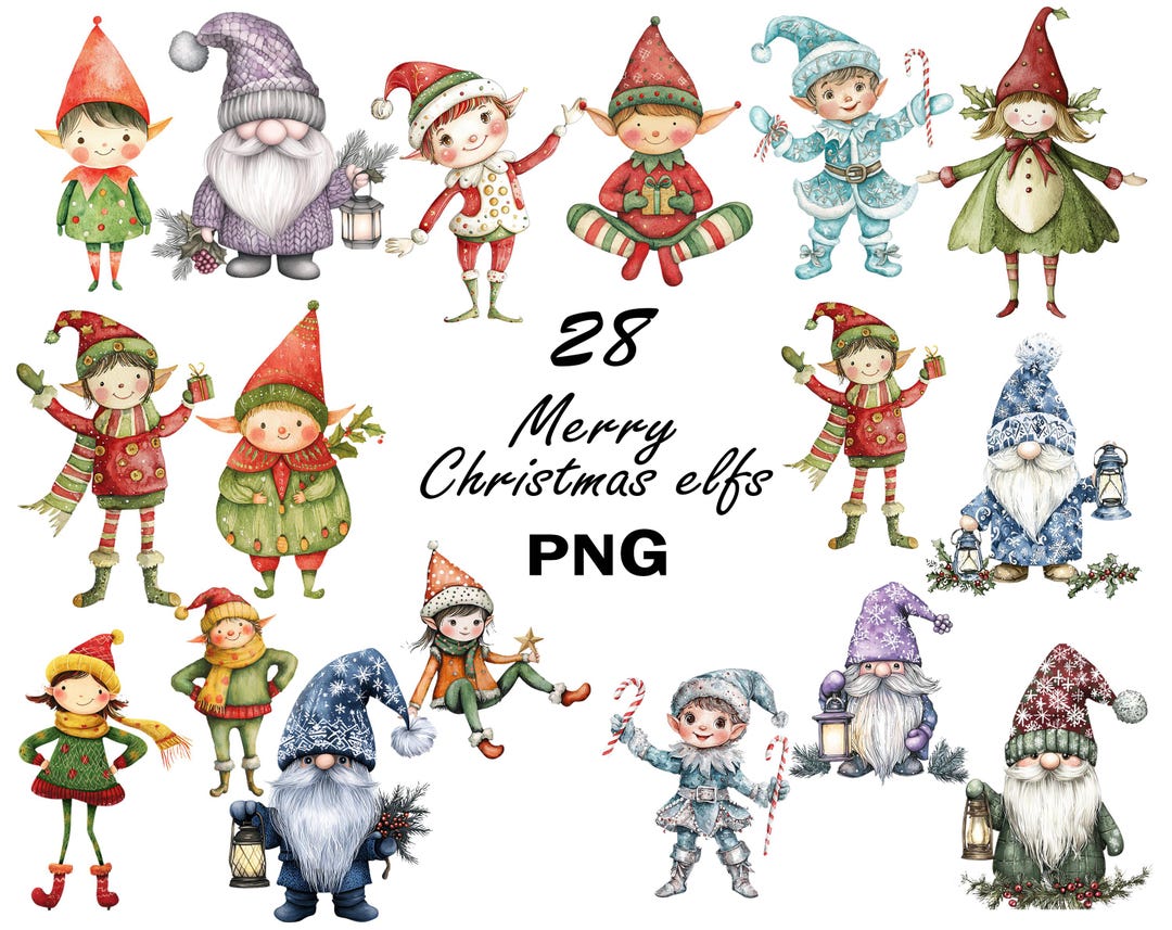 Merry Christmas Elf 28 Png, Christmas Elf Png, Christmas Clipart ...