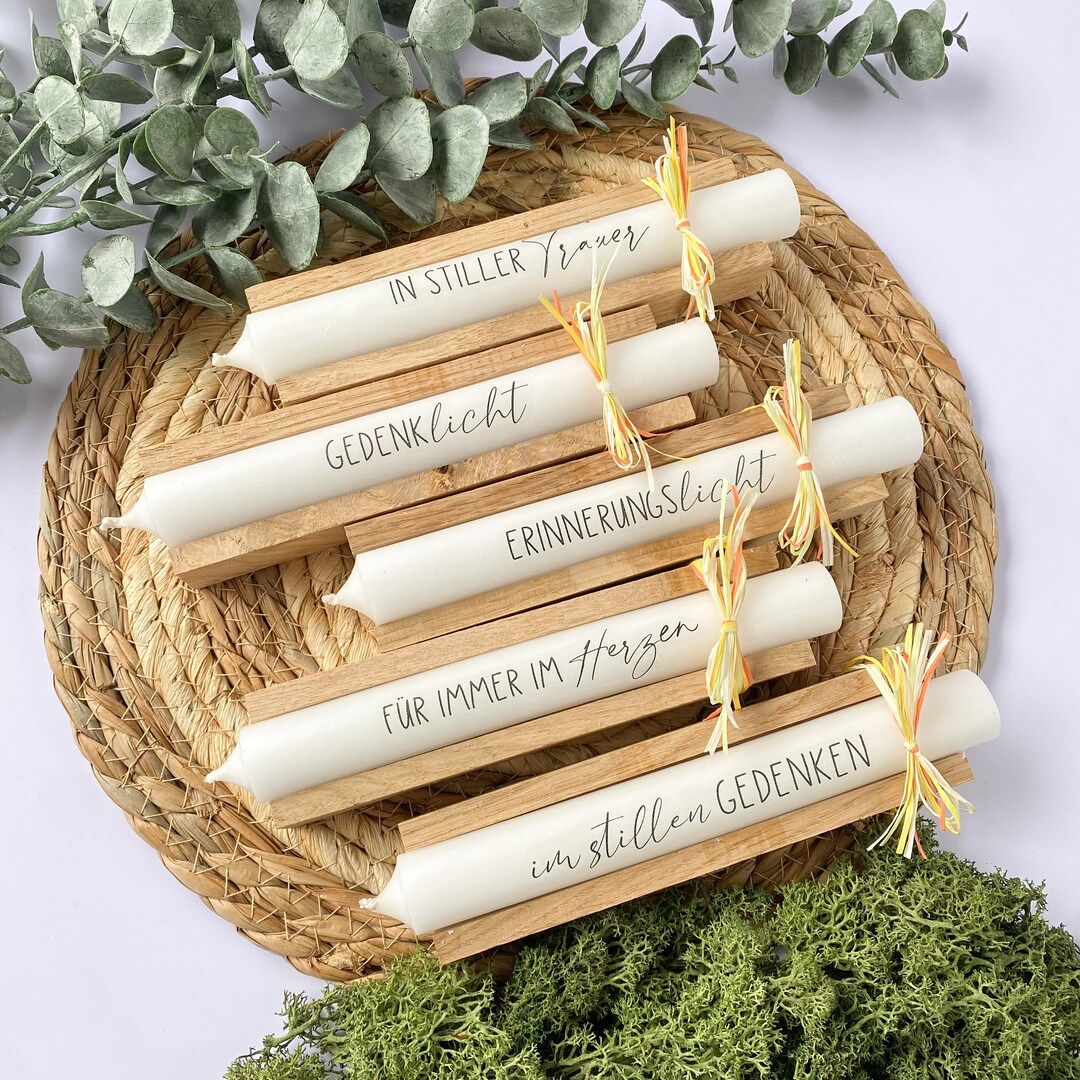 Candles With Sayings Gift for Mourners, Memorial Light, Condolence Gift ...