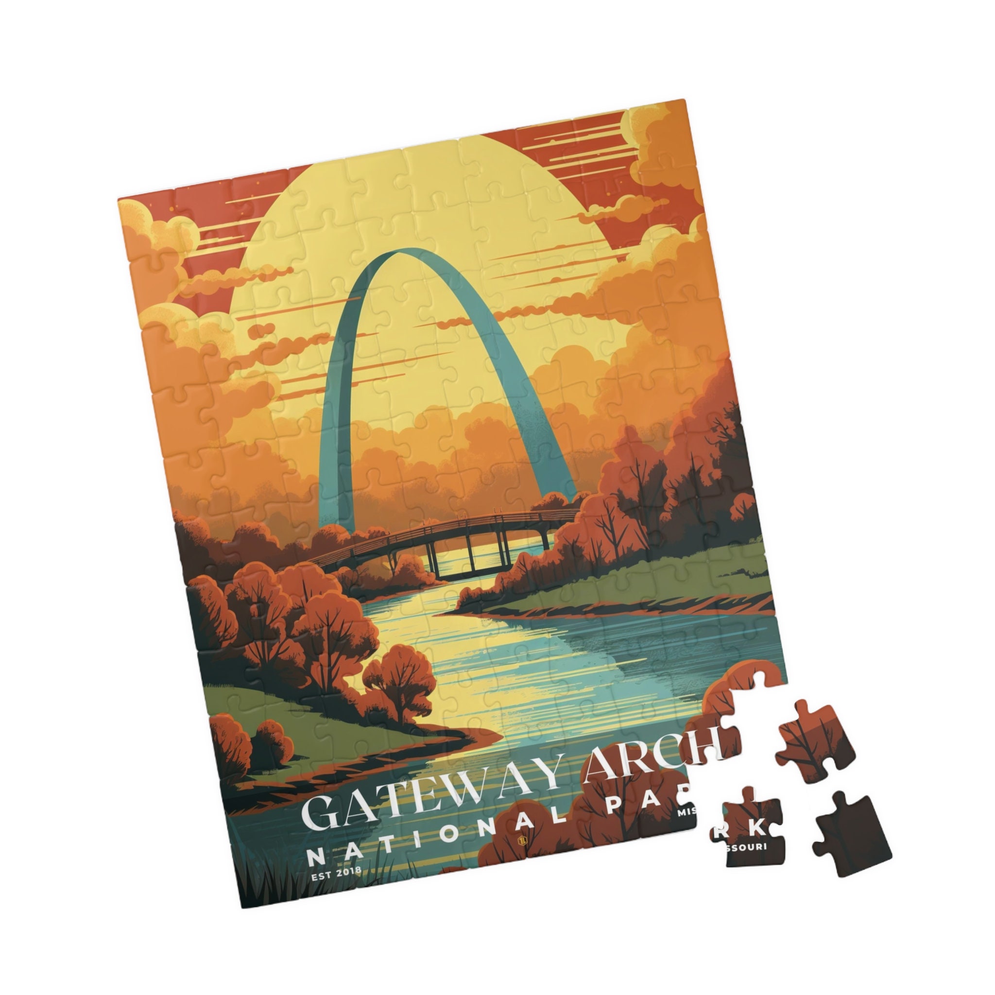 Gateway Arch National Park Jigsaw Puzzle 1000 Pieces Puzzle - Etsy