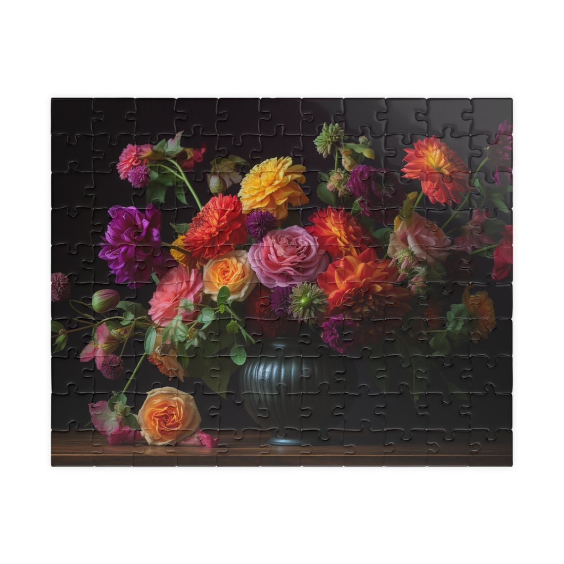 Jigsaw Puzzle, Colorful Bouquet, 1000 Pieces Puzzle, Adults Puzzle ...