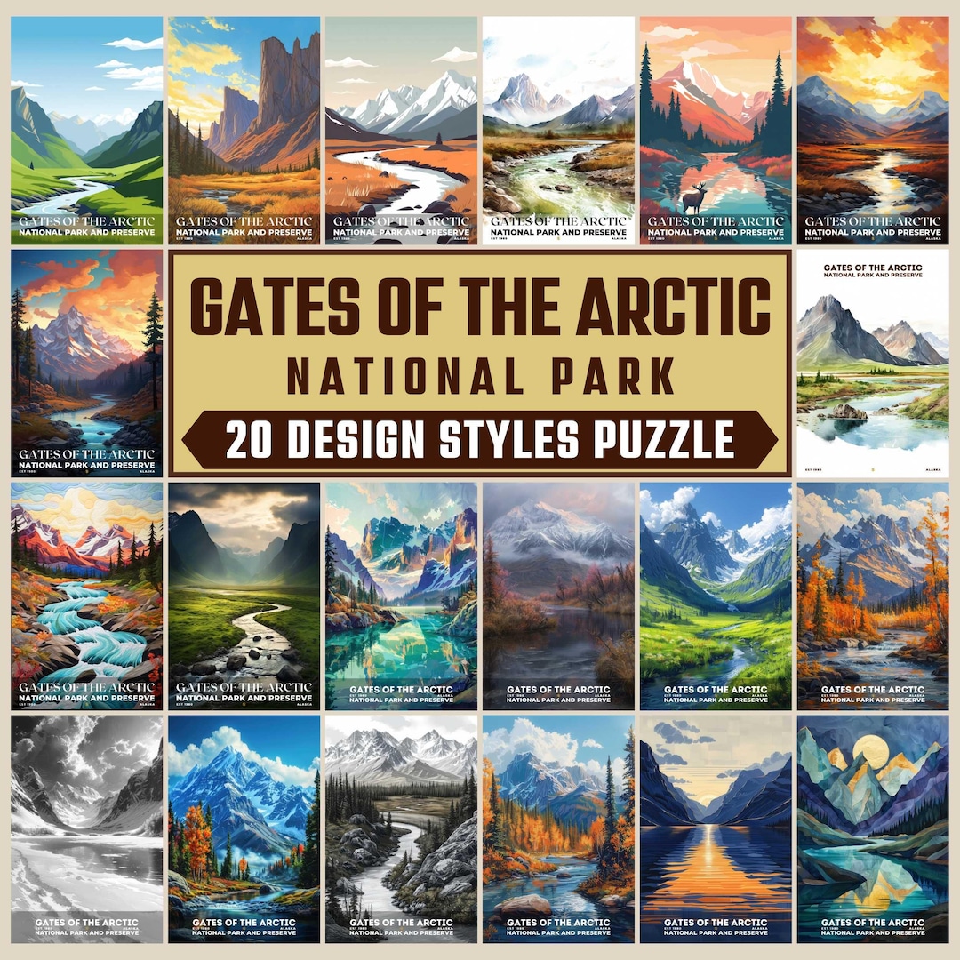 Gates of the Arctic National Park Jigsaw Puzzle, 1000 Pieces Puzzle ...