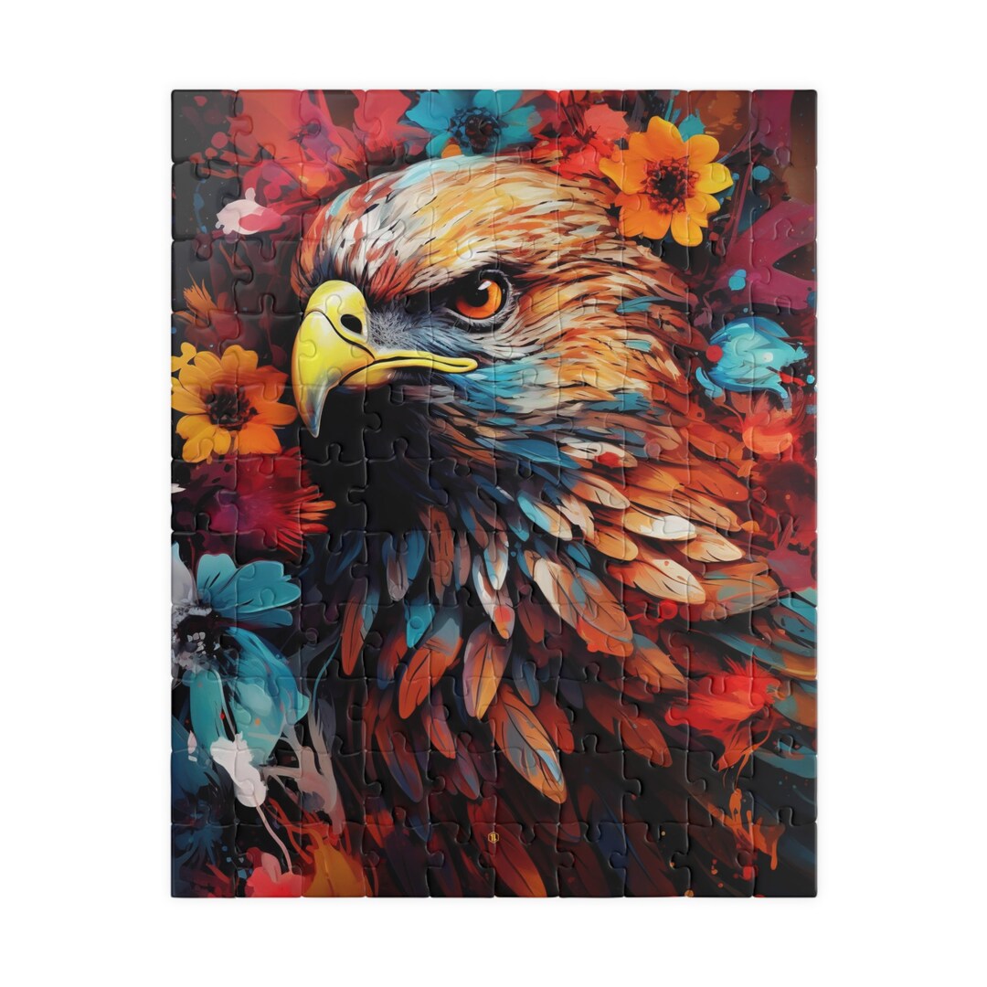 Hawk Jigsaw Puzzle, 1000 Pieces Puzzle, Adults Puzzle, Unique Jigsaw ...