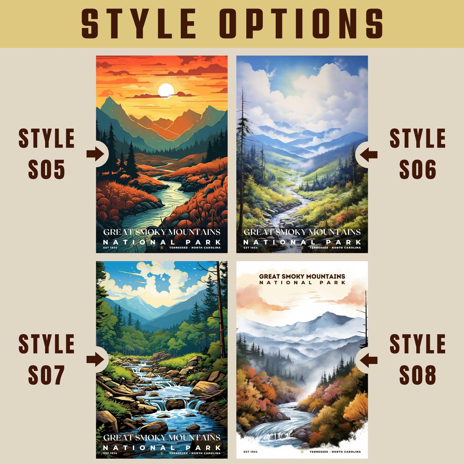 Great Smoky Mountains National Park Jigsaw Puzzle, 1000 Pieces Puzzle ...