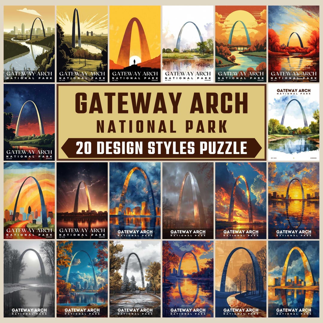 Gateway Arch National Park Jigsaw Puzzle, 1000 Pieces Puzzle, Adults ...