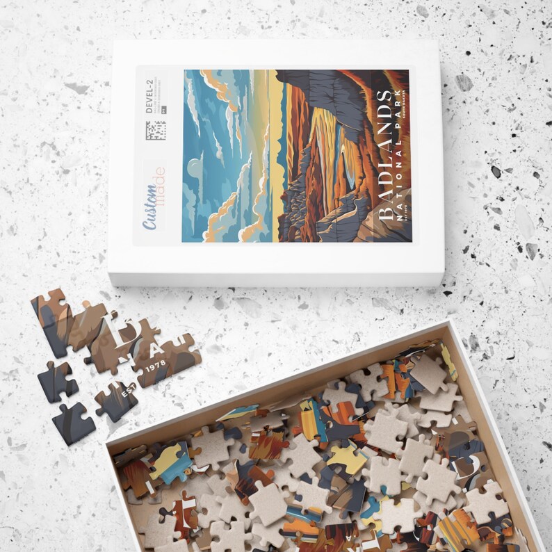 Badlands National Park Jigsaw Puzzle, 1000 Pieces Puzzle, Adults Puzzle ...